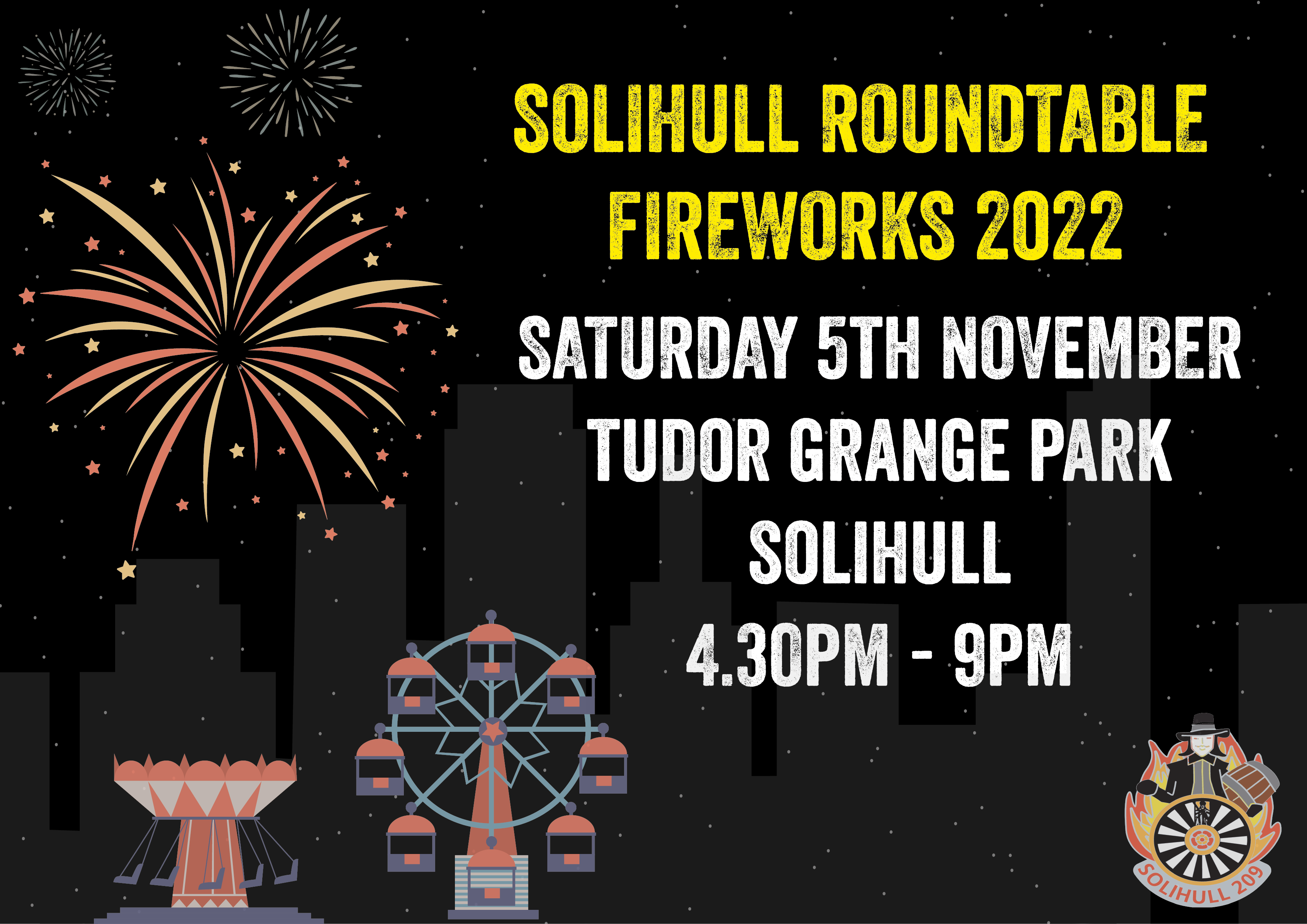 Solihull Round Table Fireworks Fundraiser 2022 at Tudor Grange Tickets